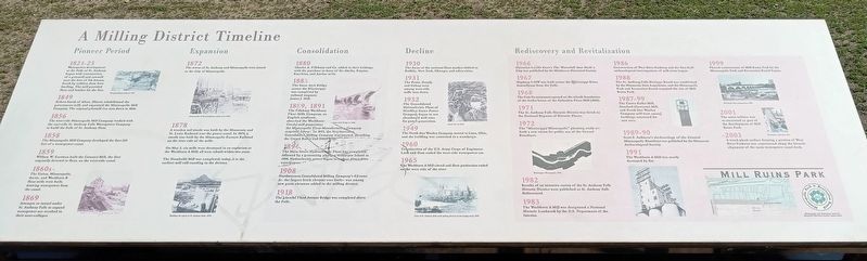 A Milling District Timeline Historical Marker