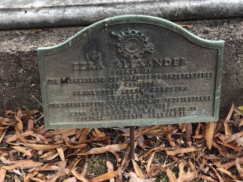 Ezra Alexander Historical Marker