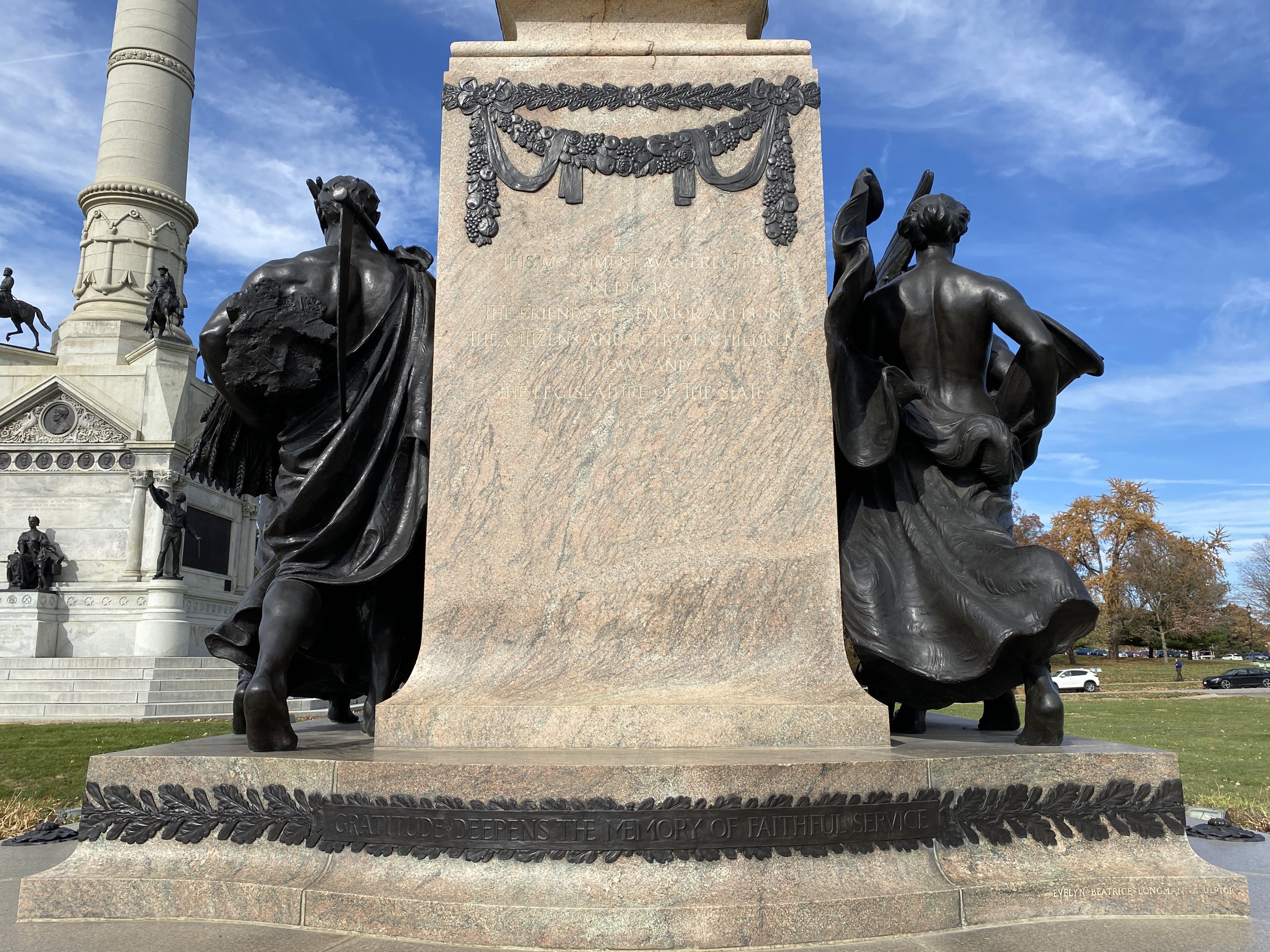Photo: William Boyd Allison Monument, South Side