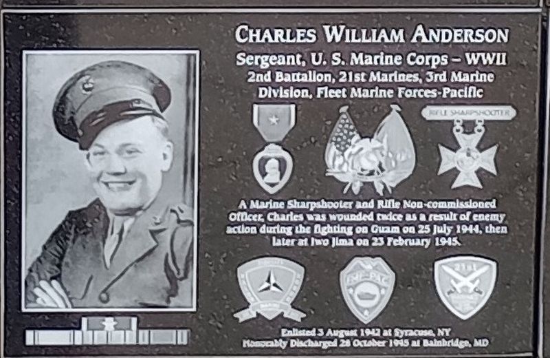 Charles William Anderson, a War Memorial