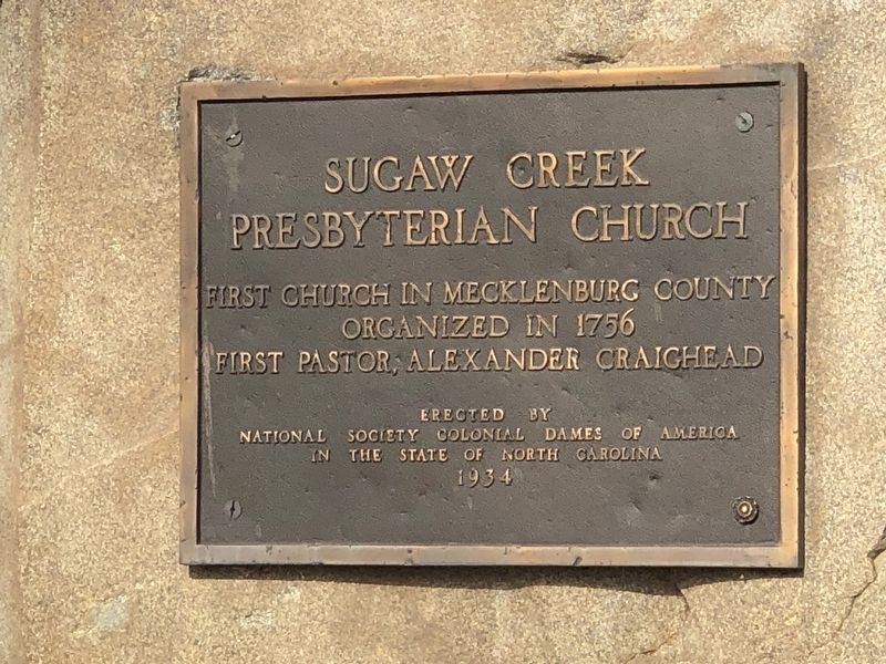 Sugaw Creek Presbyterian Church Historical Marker