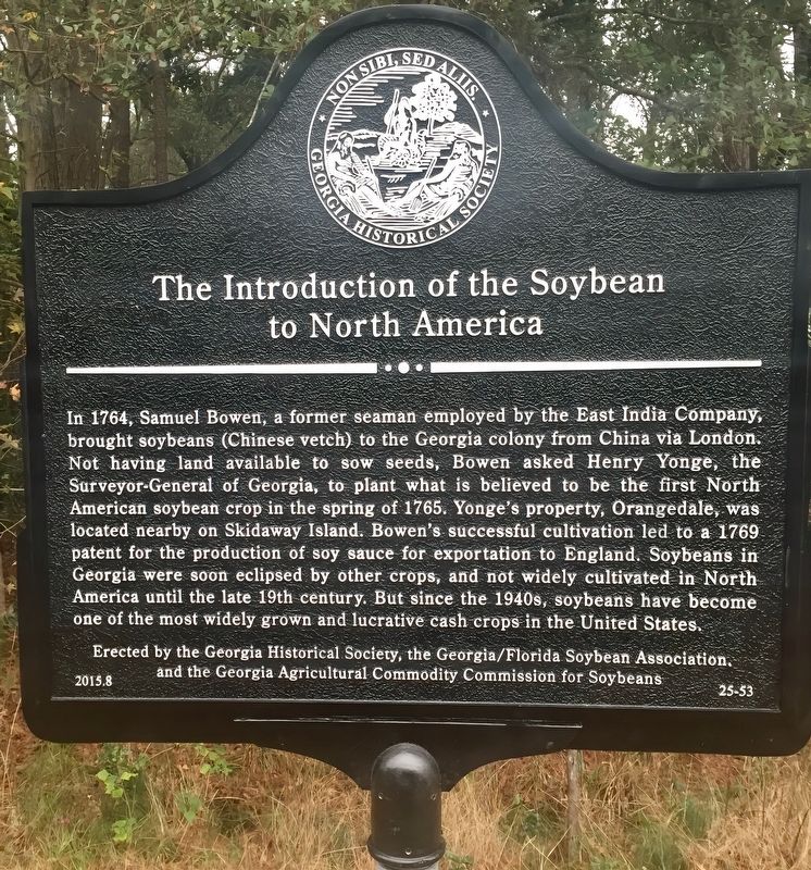 The Introduction of the Soybean to North America Historical Marker