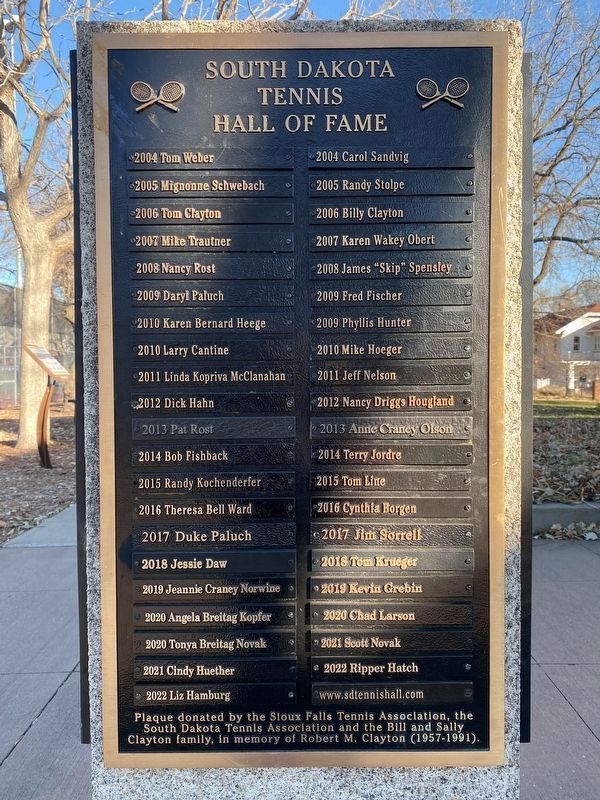 The Tennis Courts Historical Marker