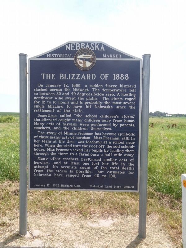 The Blizzard of 1888 Historical Marker