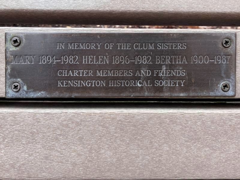 Clum-Kennedy Park Historical Marker