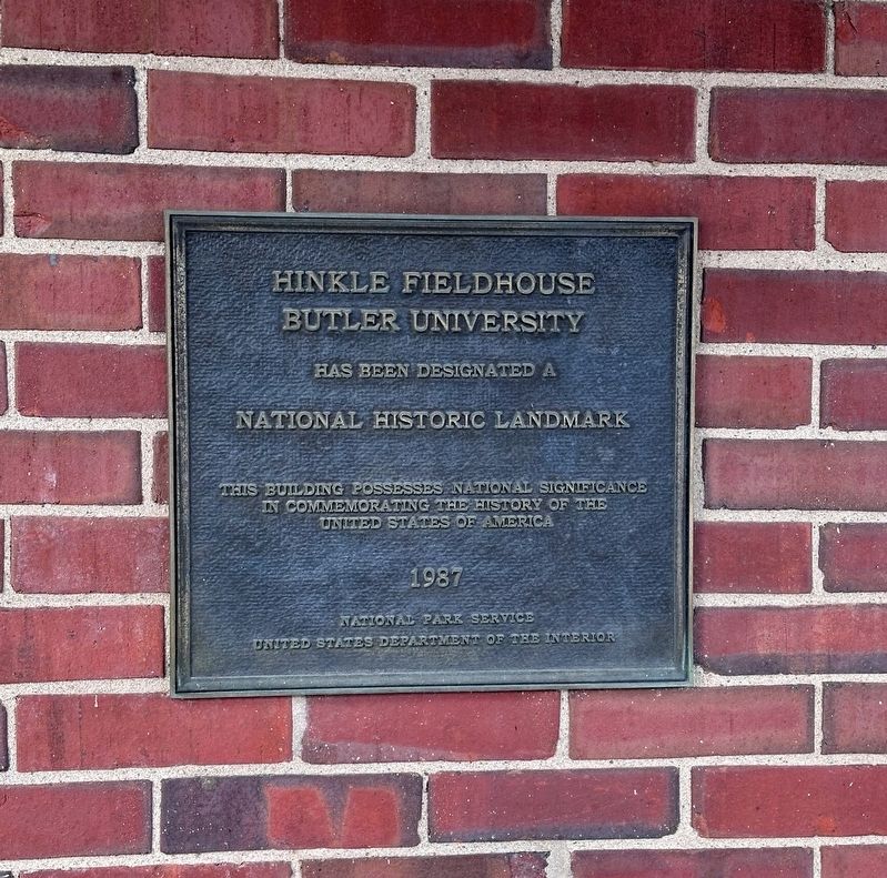 Hinkle Fieldhouse Historical Marker