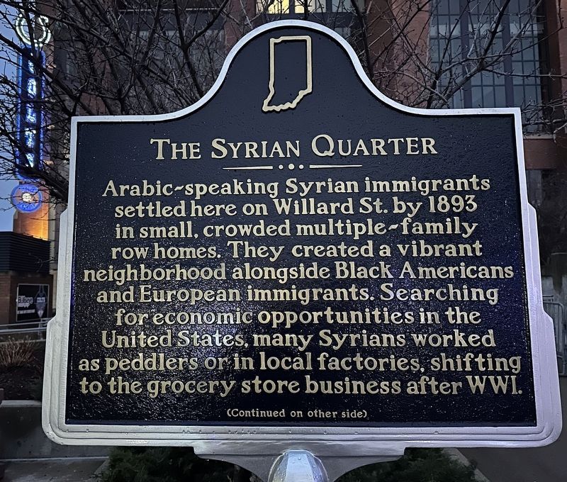The Syrian Quarter Historical Marker