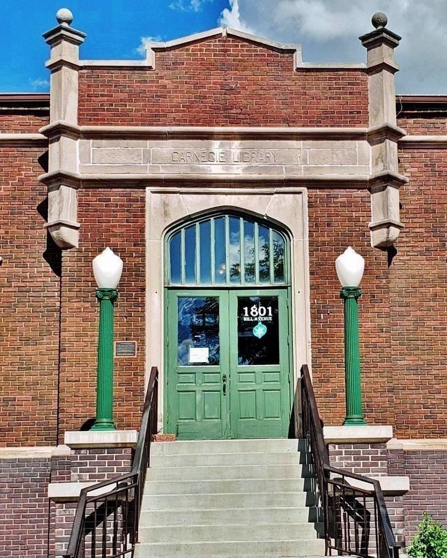Spirit Lake Public Library Historical Marker