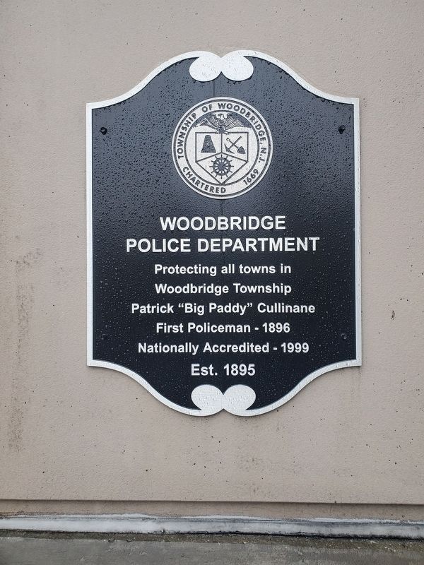 Woodbridge Police Department Historical Marker