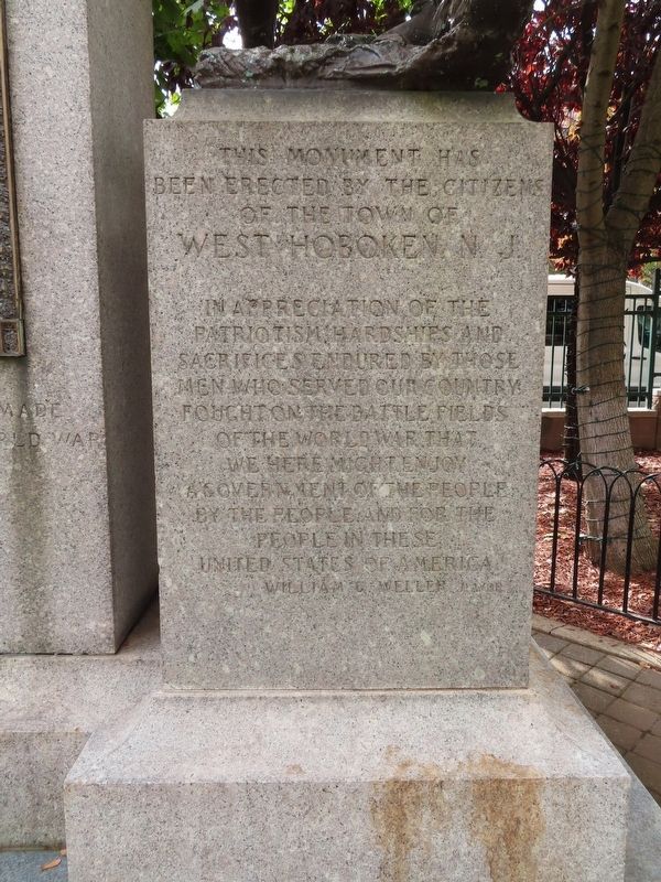 West Hoboken World War I Memorial, a War Memorial