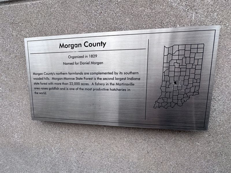 Morgan County Historical Marker