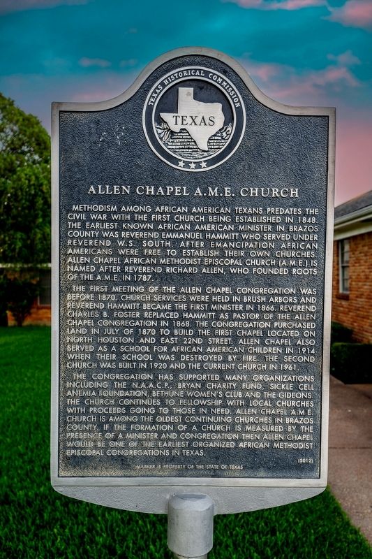 Allen Chapel A.M.E. Church Historical Marker