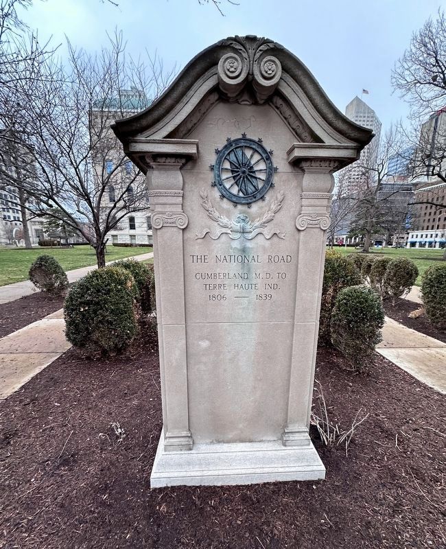 The National Road / Indiana Centennial Historical Marker
