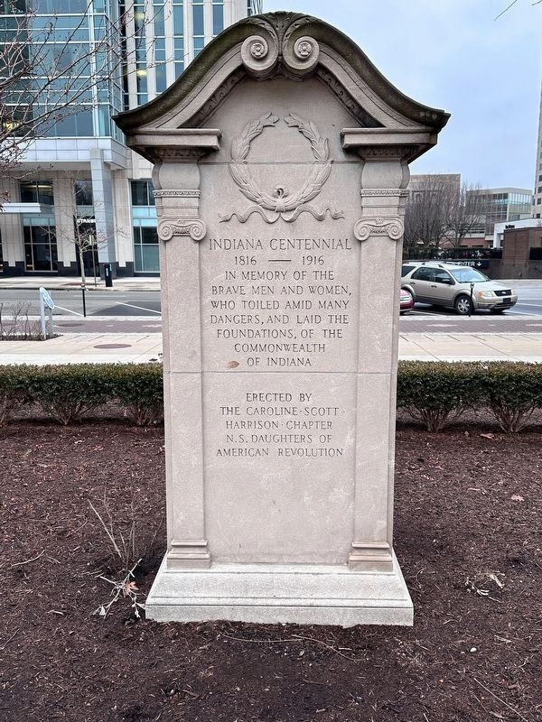 The National Road / Indiana Centennial Historical Marker