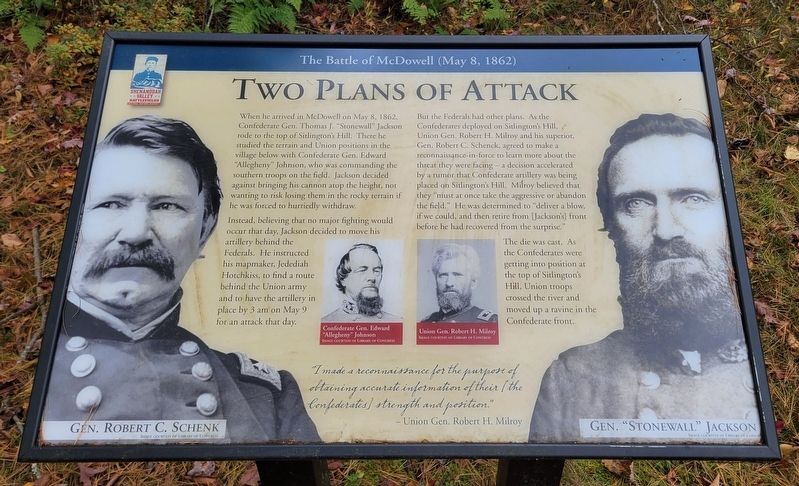 Two Plans Of Attack Historical Marker
