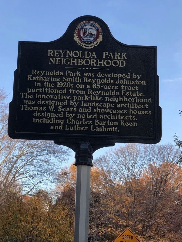 Reynolda Park Neighborhood Historical Marker