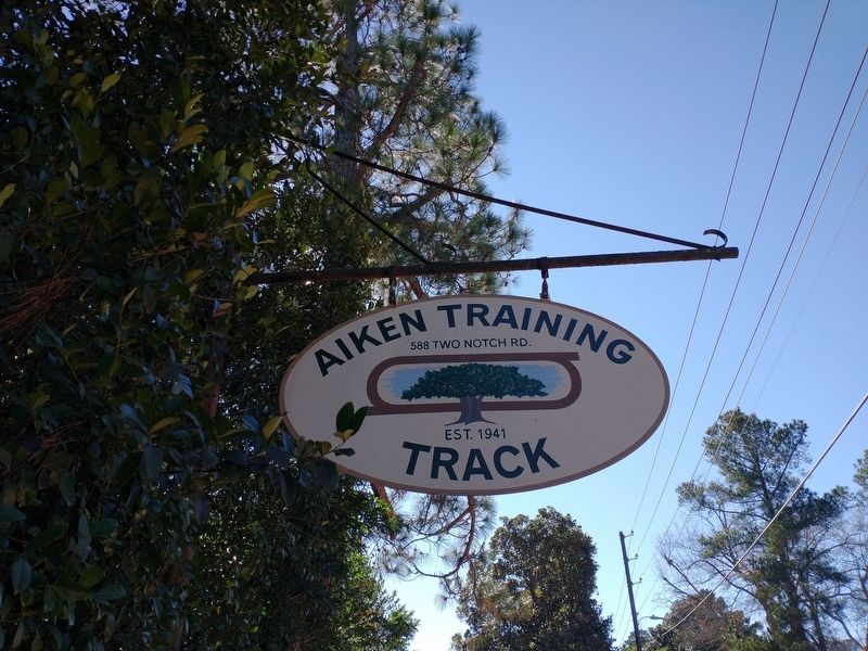 Aiken Training Track Historical Marker