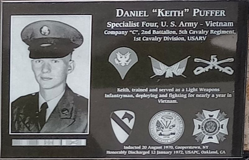 Daniel "Keith" Puffer, a War Memorial