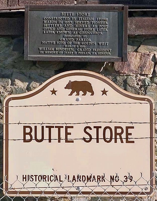 Butte Store Historical Marker