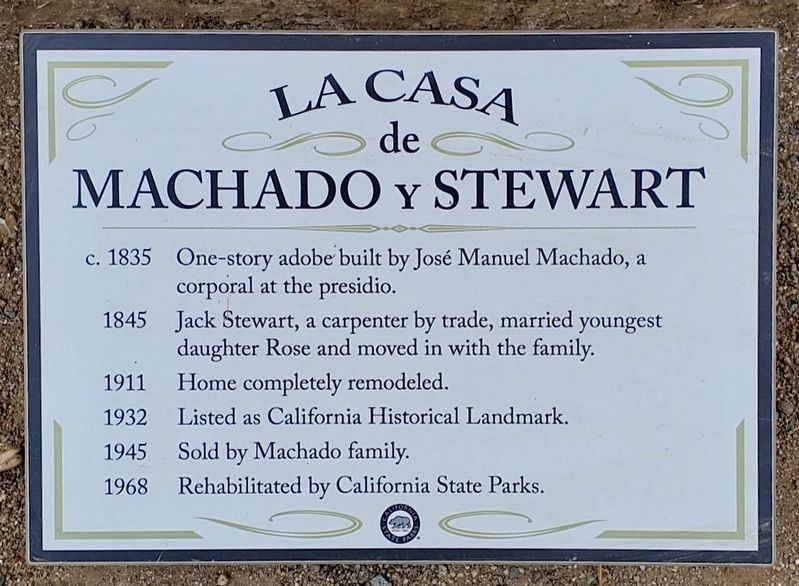 La Casa de Machado y Stewart Historical Marker
