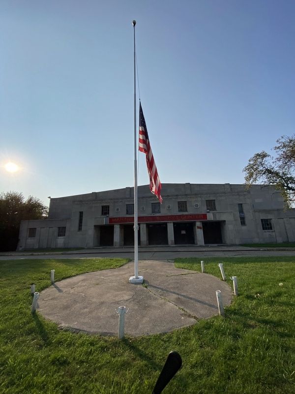 Naval Training Armory Flagpole Historical Marker