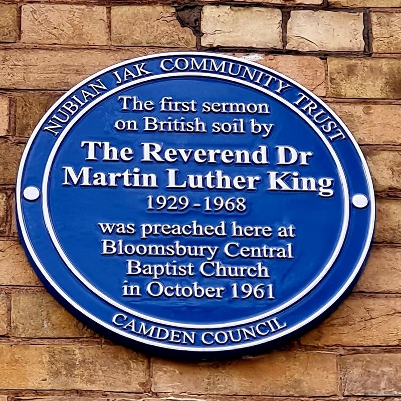 The Reverend Dr Martin Luther King (1929-1968) Historical Marker