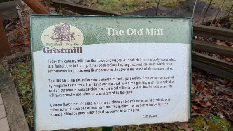 The Old Mill Historical Marker