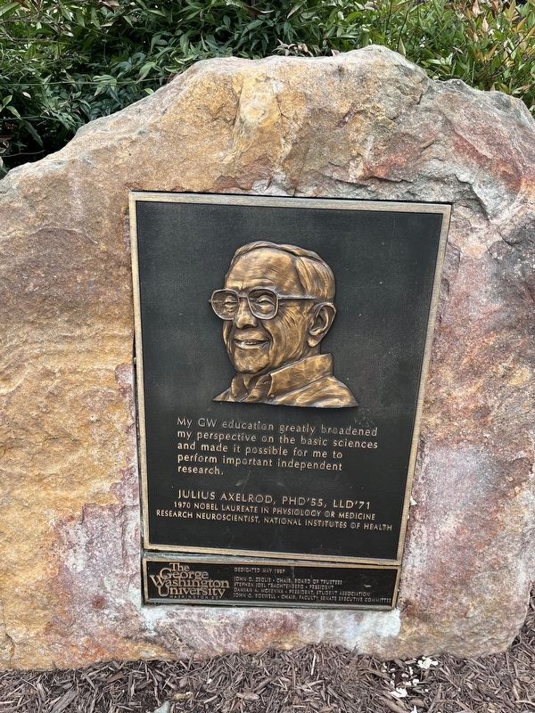 Julius Axelrod, PHD'55, LLD'71 Historical Marker