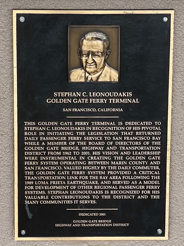 Stephan C. Leonoudakis Historical Marker