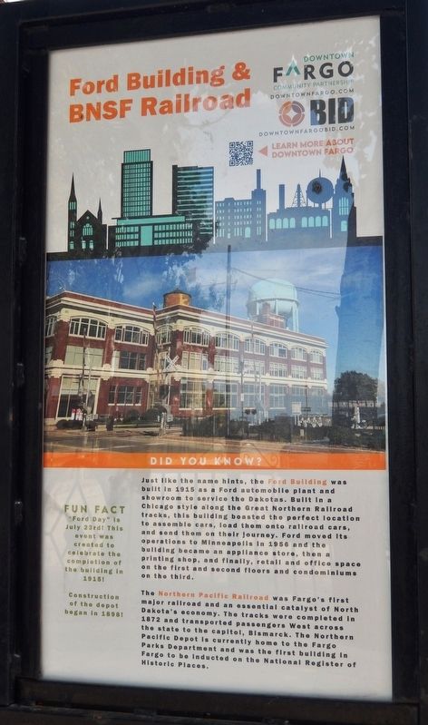 Ford Building & BNSF Railroad Historical Marker