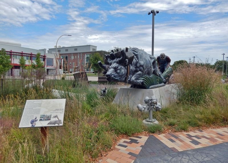 Sodbuster Statue & Restoration Historical Marker