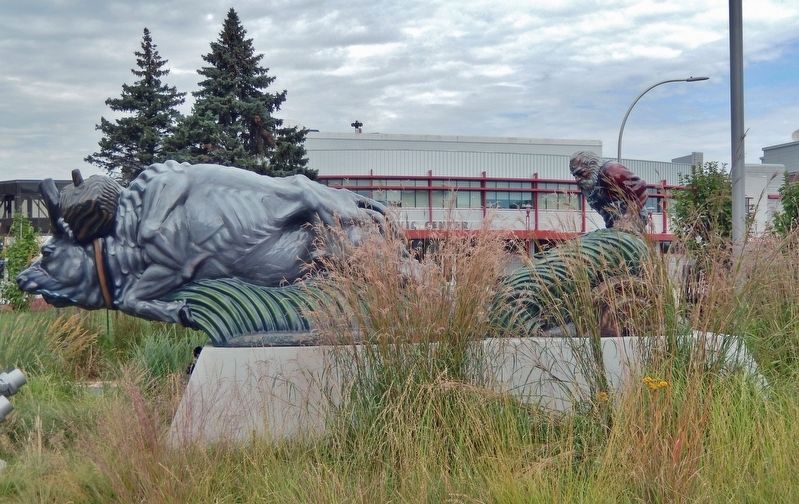 Sodbuster Statue & Restoration Historical Marker