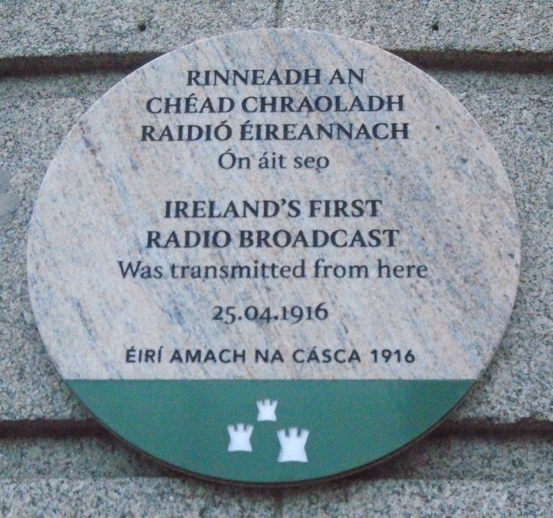Ireland's First Radio Broadcast Historical Marker