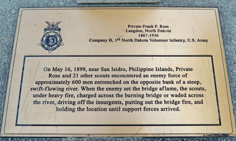 Private Frank F. Ross Historical Marker