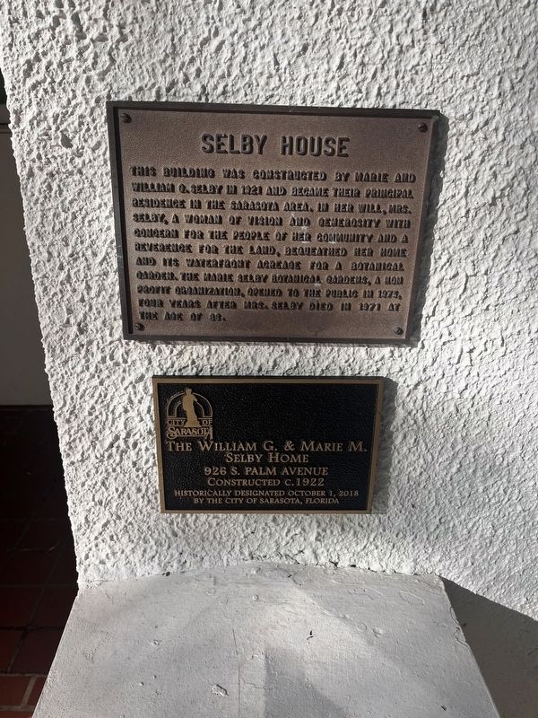 Selby House Historical Marker
