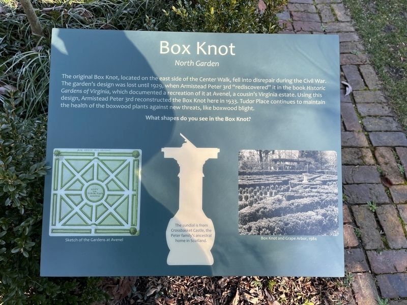 Box Knot Historical Marker