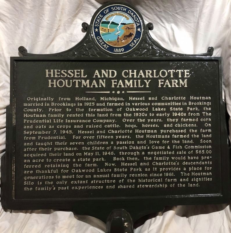 Hessel and Charlotte Houtman Family Farm Historical Marker