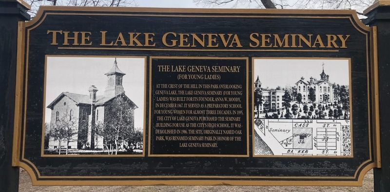 The Lake Geneva Seminary Historical Marker