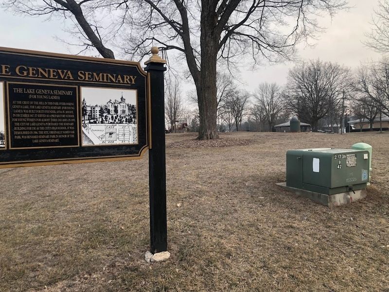 The Lake Geneva Seminary Historical Marker