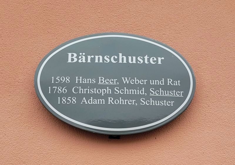 Bärnschuster Historical Marker