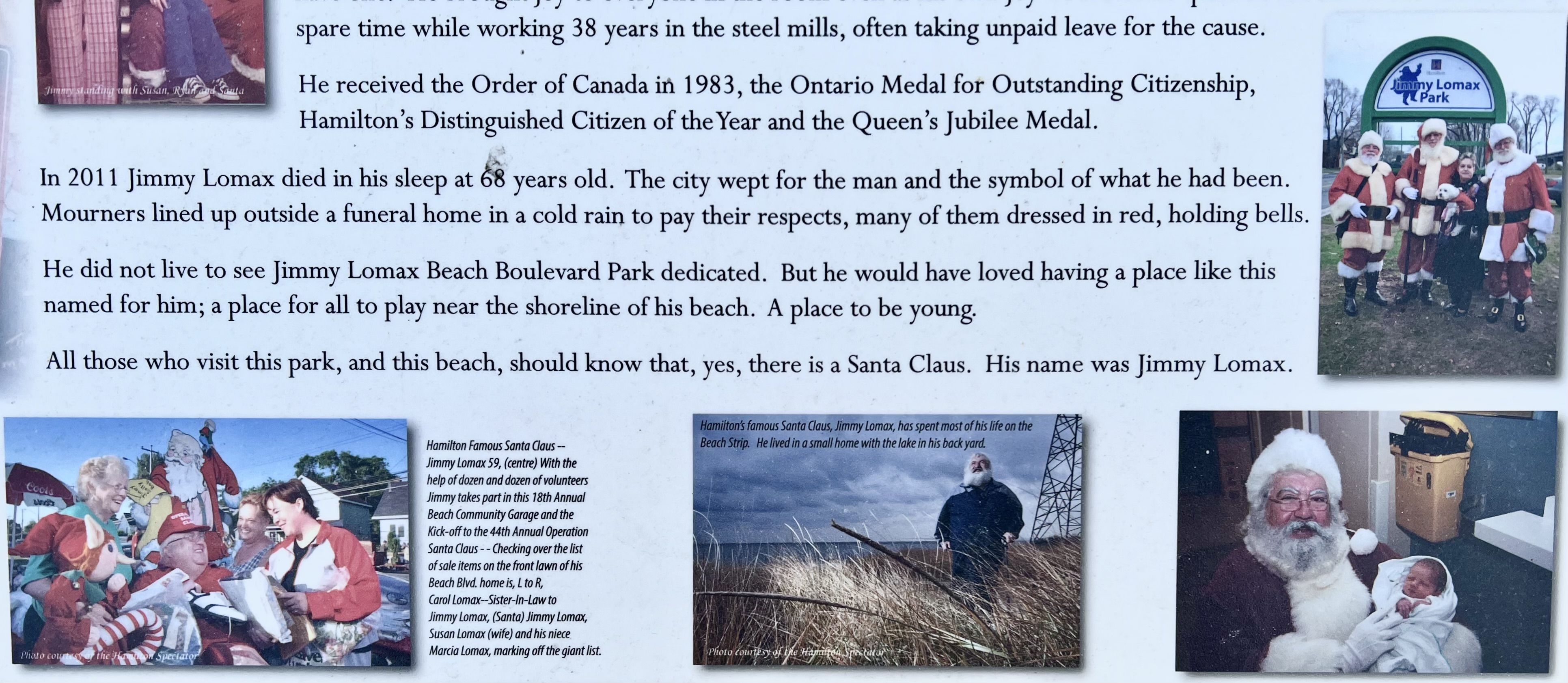 Photo: Jimmy Lomax marker photo detail