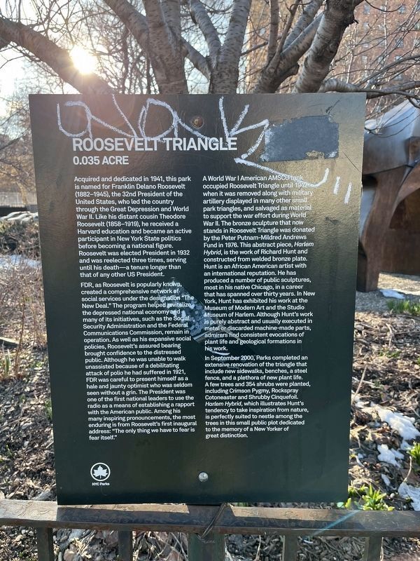 Roosevelt Triangle Historical Marker