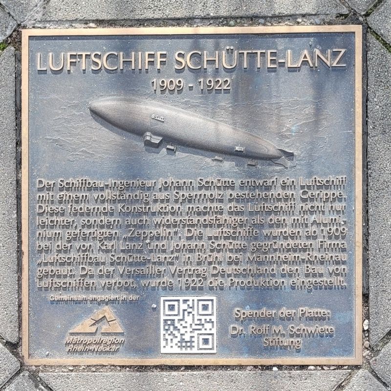 Luftschiff Schütte-Lanz Historical Marker
