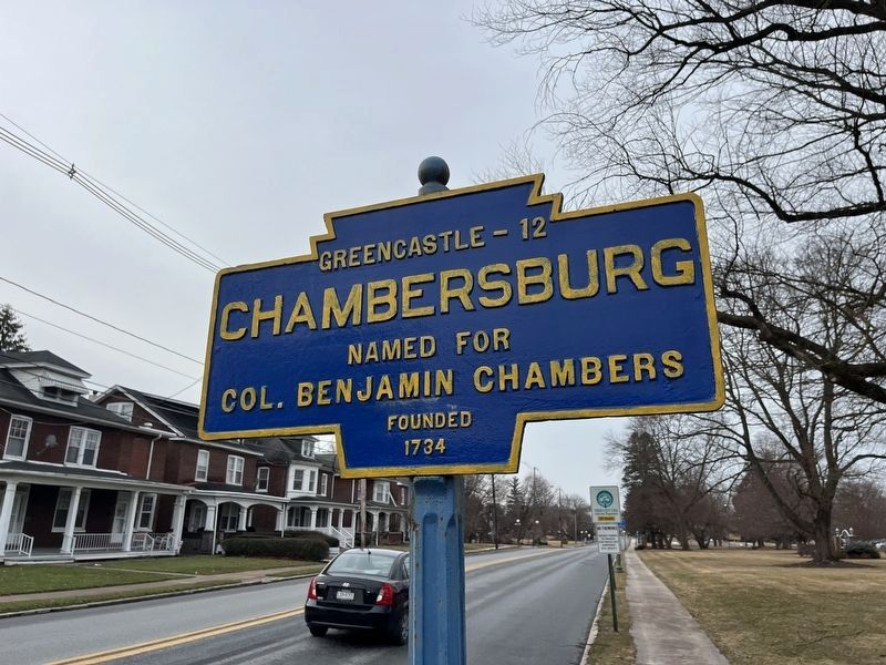 Chambersburg Historical Marker
