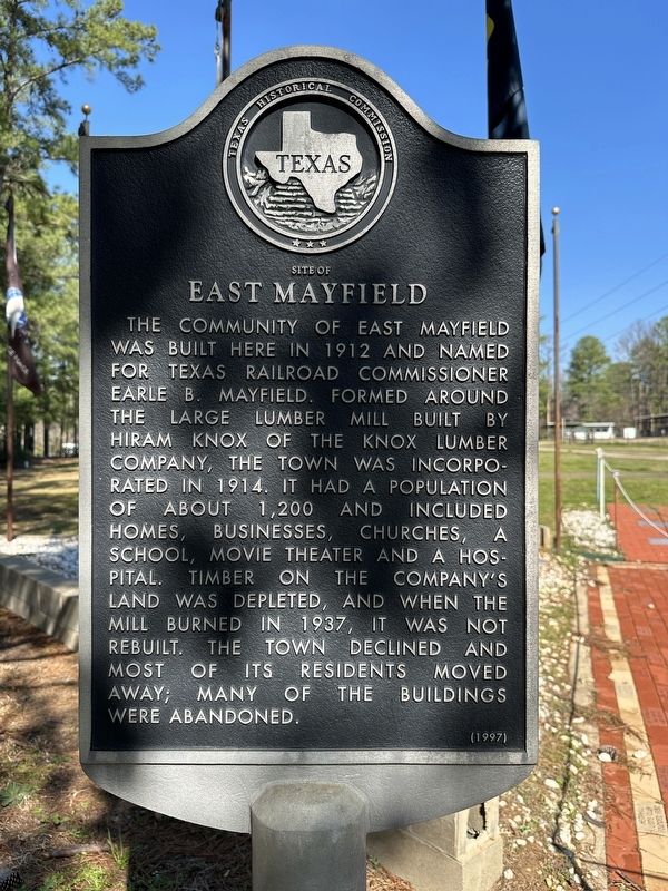 Site of East Mayfield Historical Marker