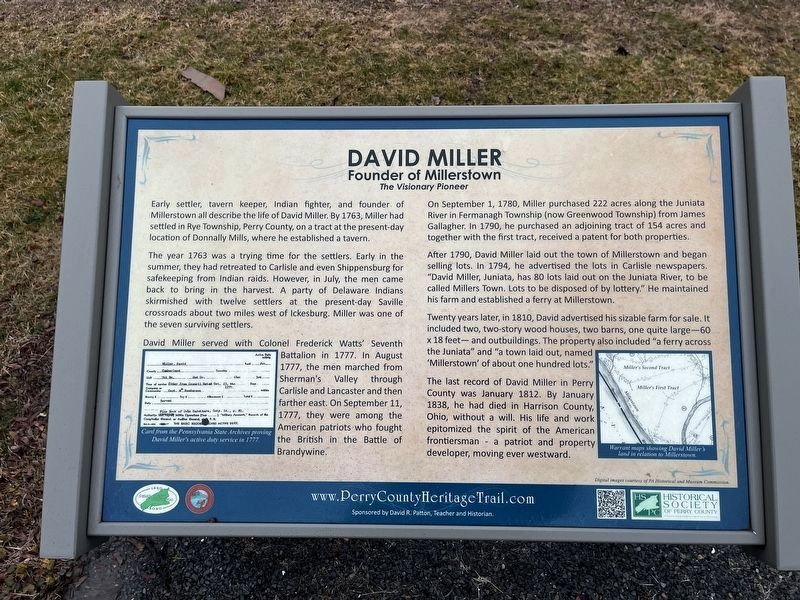 David Miller Historical Marker