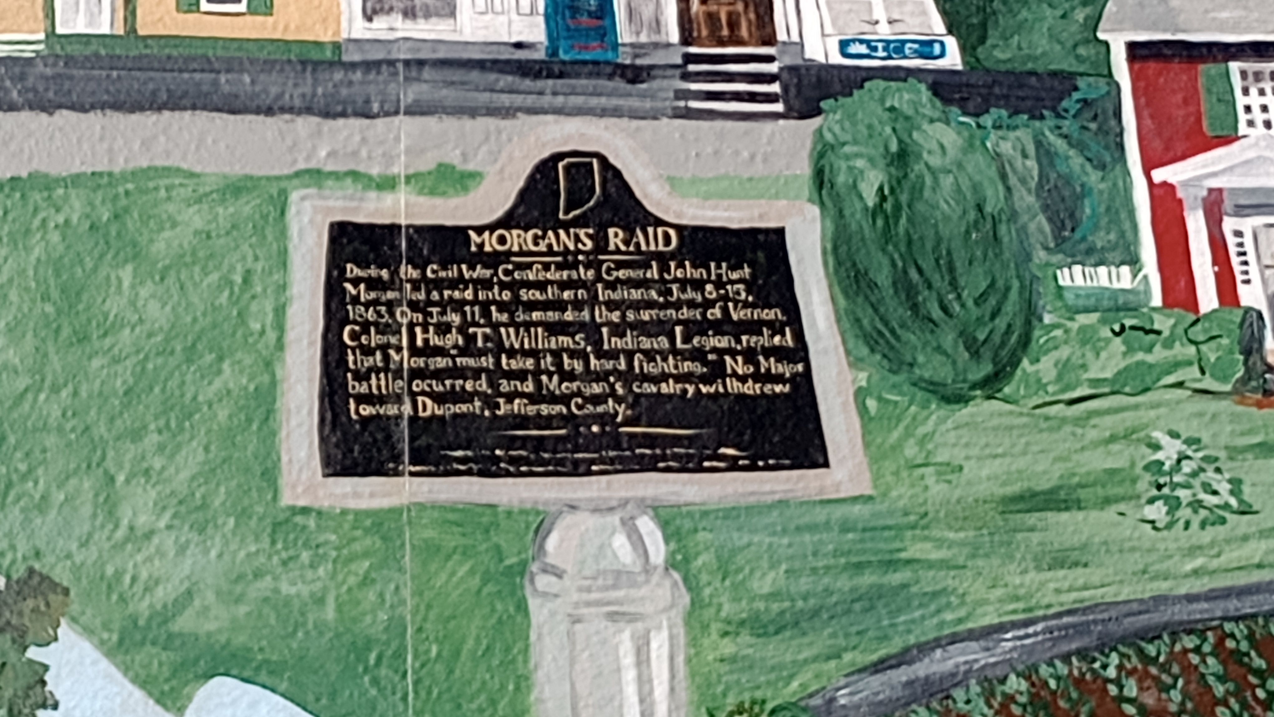 Photo: Morgan's Raid Marker