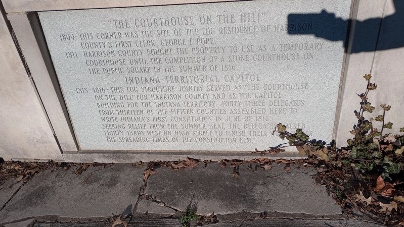 "The Courthouse On The Hill" Historical Marker