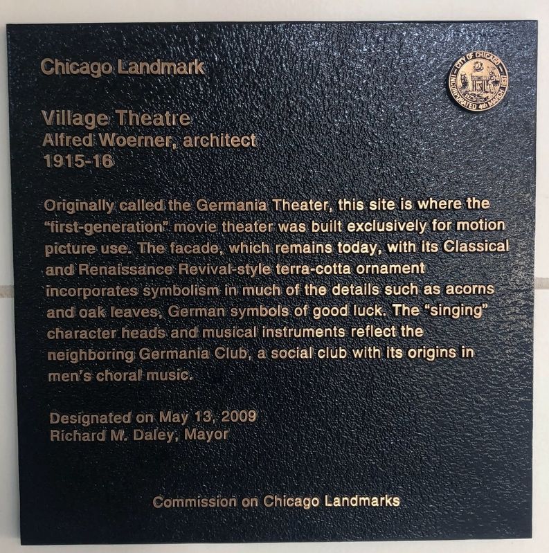 Village Theatre Historical Marker