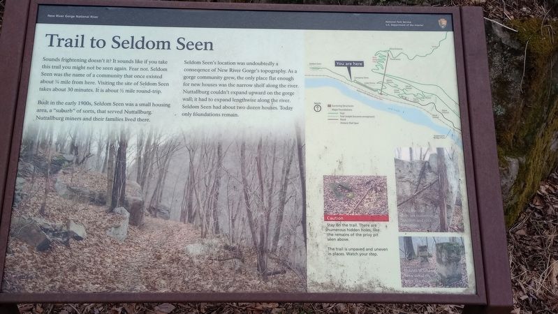 Trail to Seldom Seen Historical Marker